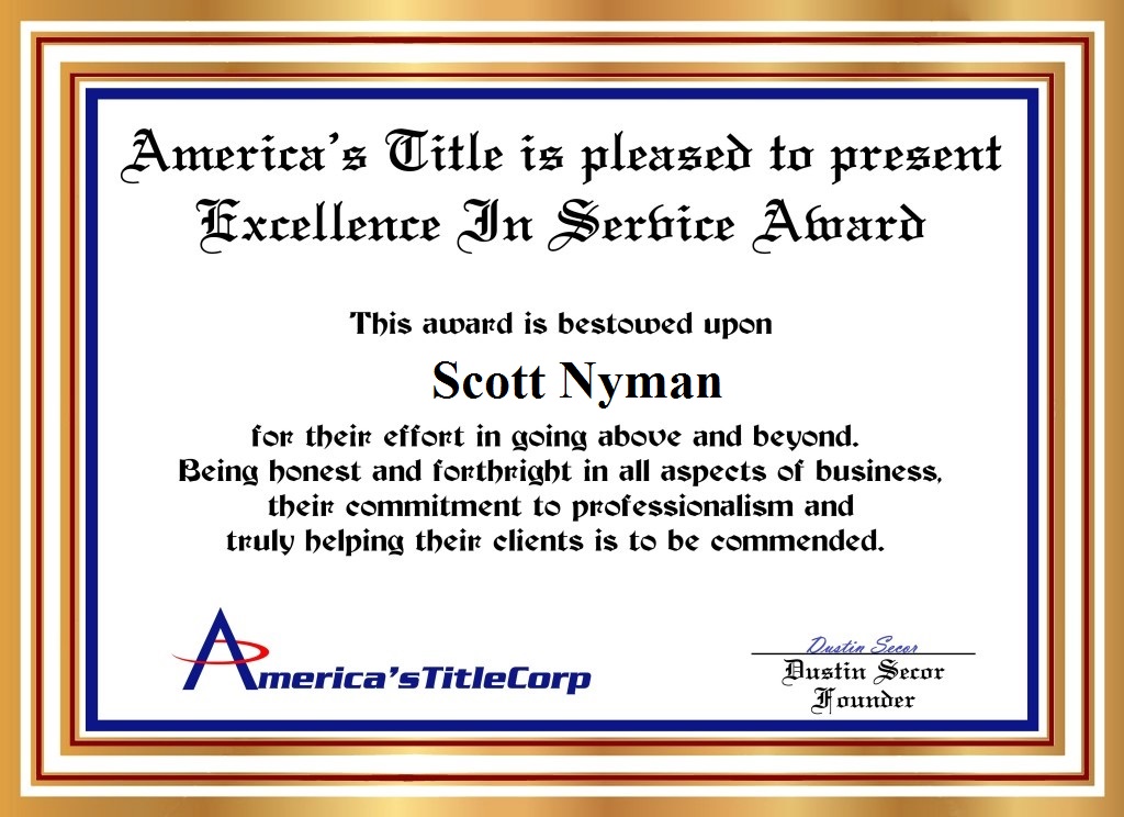 Scott Nyman Reviews – America's Title